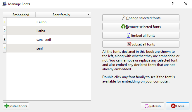 Embedding font (for non-Latin scripts)